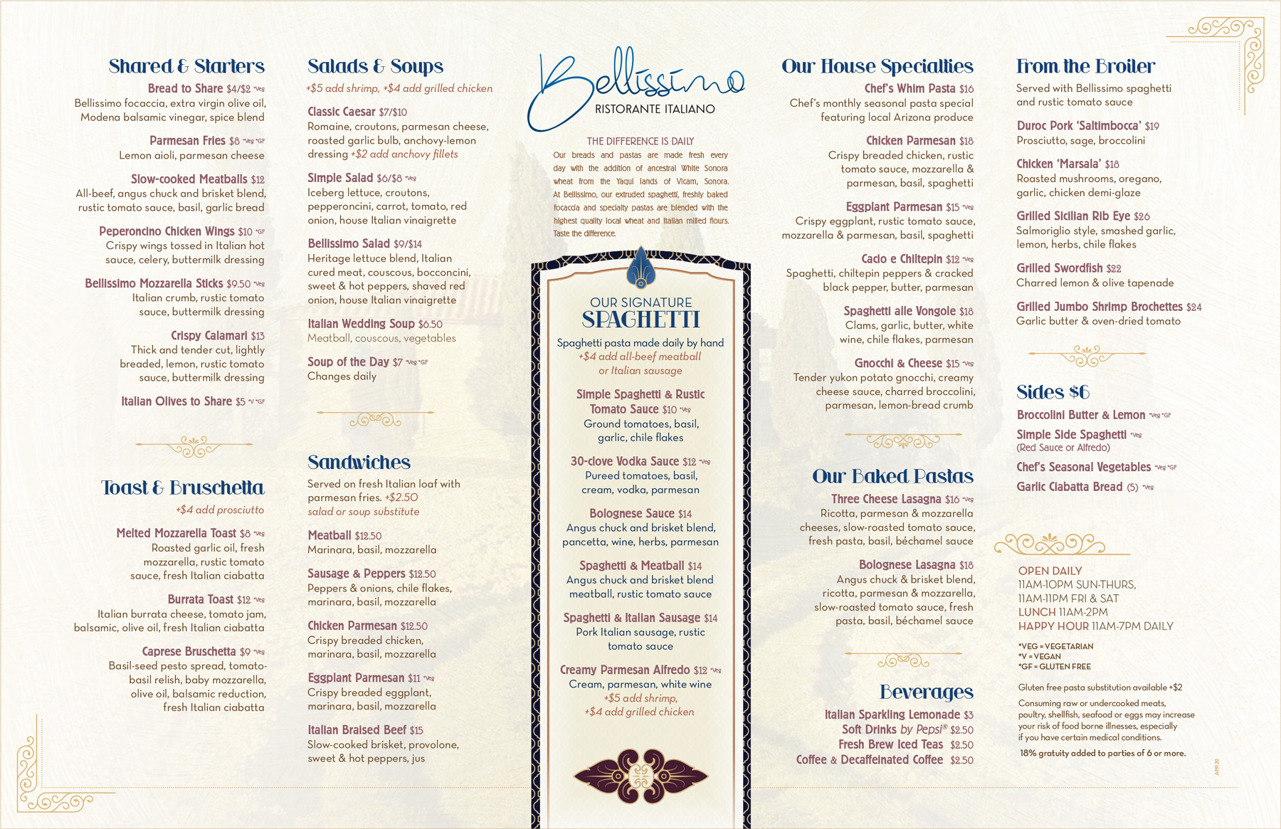 Bellissimo Ristorante Italiano | Casino Del Sol