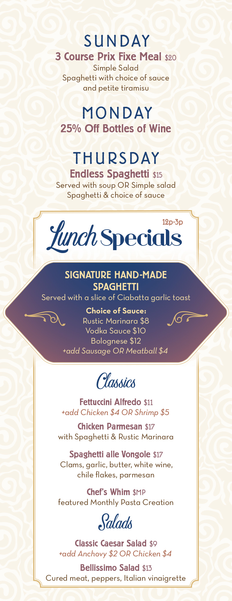 Bellissimo Ristorante Italiano | Casino Del Sol